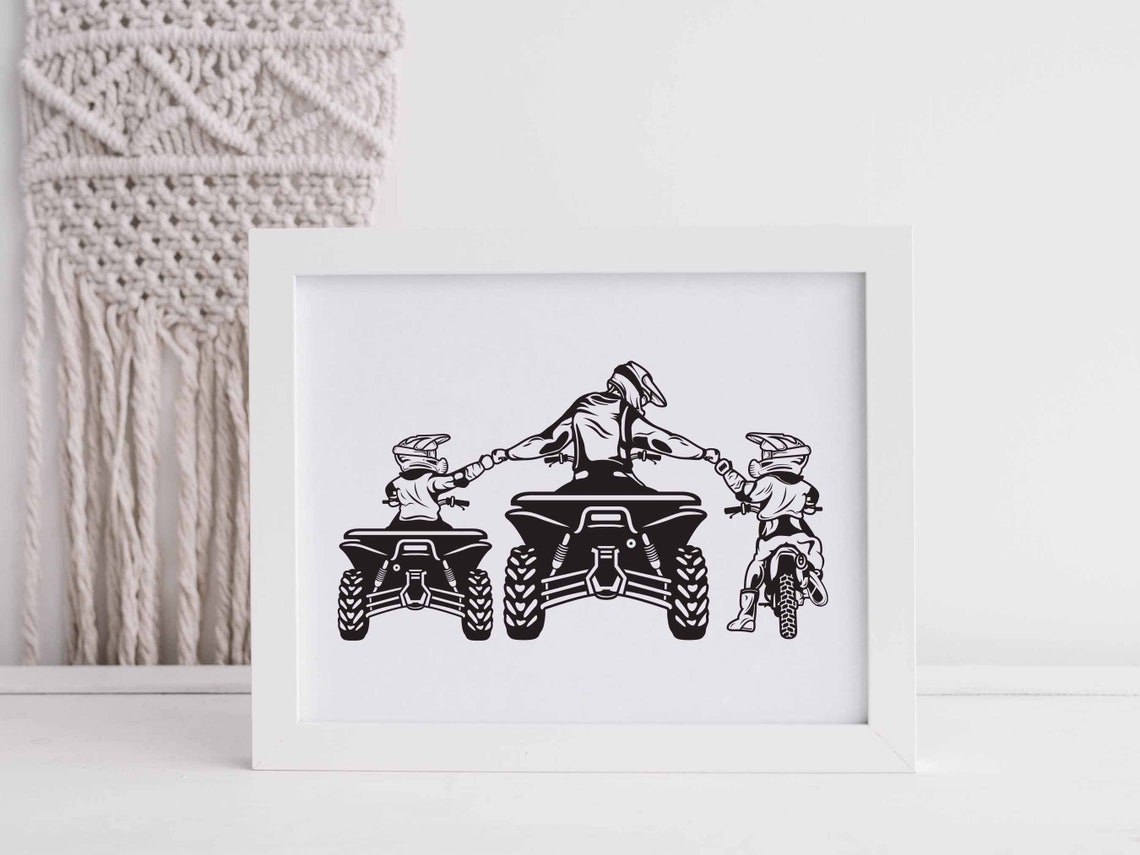 Dad Life Svg, Father and Son Svg, Dad Atv, Atv Svg, Quadbike Svg ...