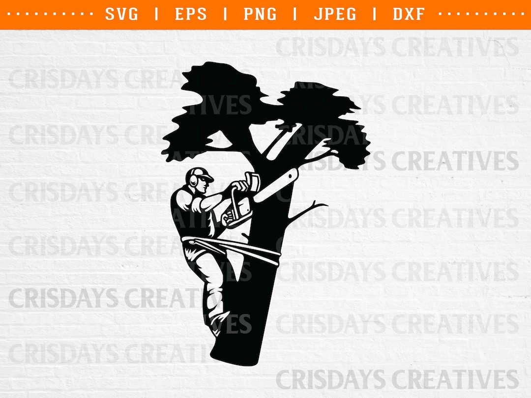 Tree Arborist Svg, Tree Services Clipart, Tree Arborist Clipart ...