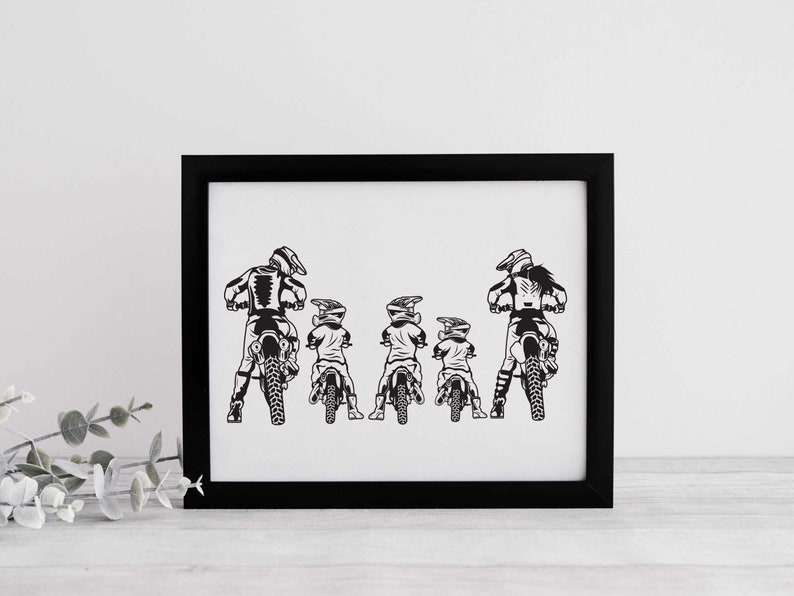 Motocross Family Svg Family Svg Family of Five Svg Dadlife - Etsy