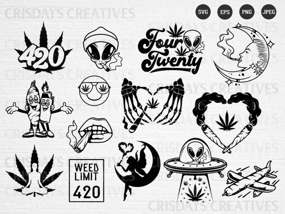 Weed Bundle Svg Weed Svg Weed 14design Bundle Cannabis Svg | Etsy Australia