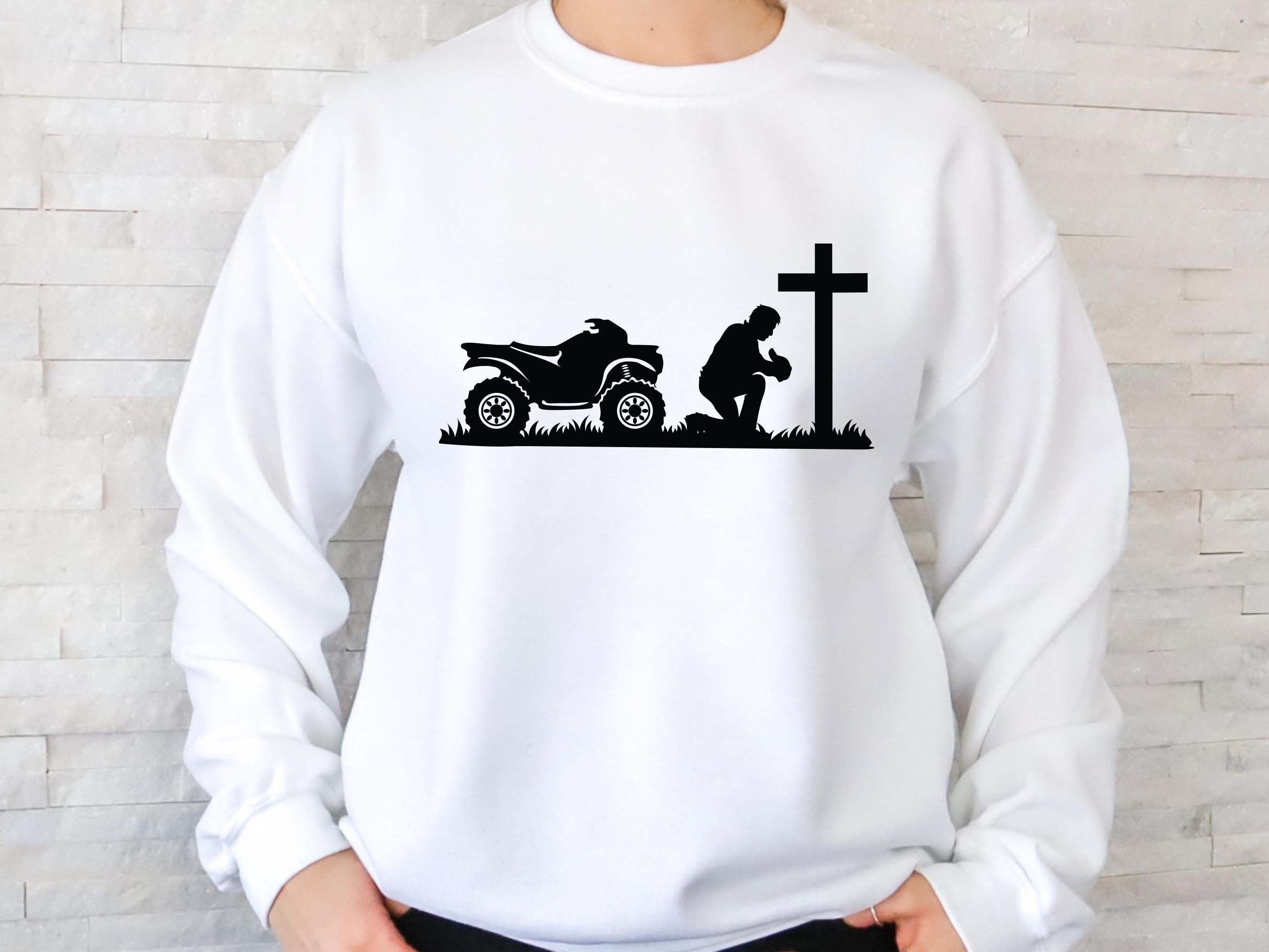 Atv Svg Man Kneeling on the Cross Svg Boy Kneeling on the - Etsy Australia
