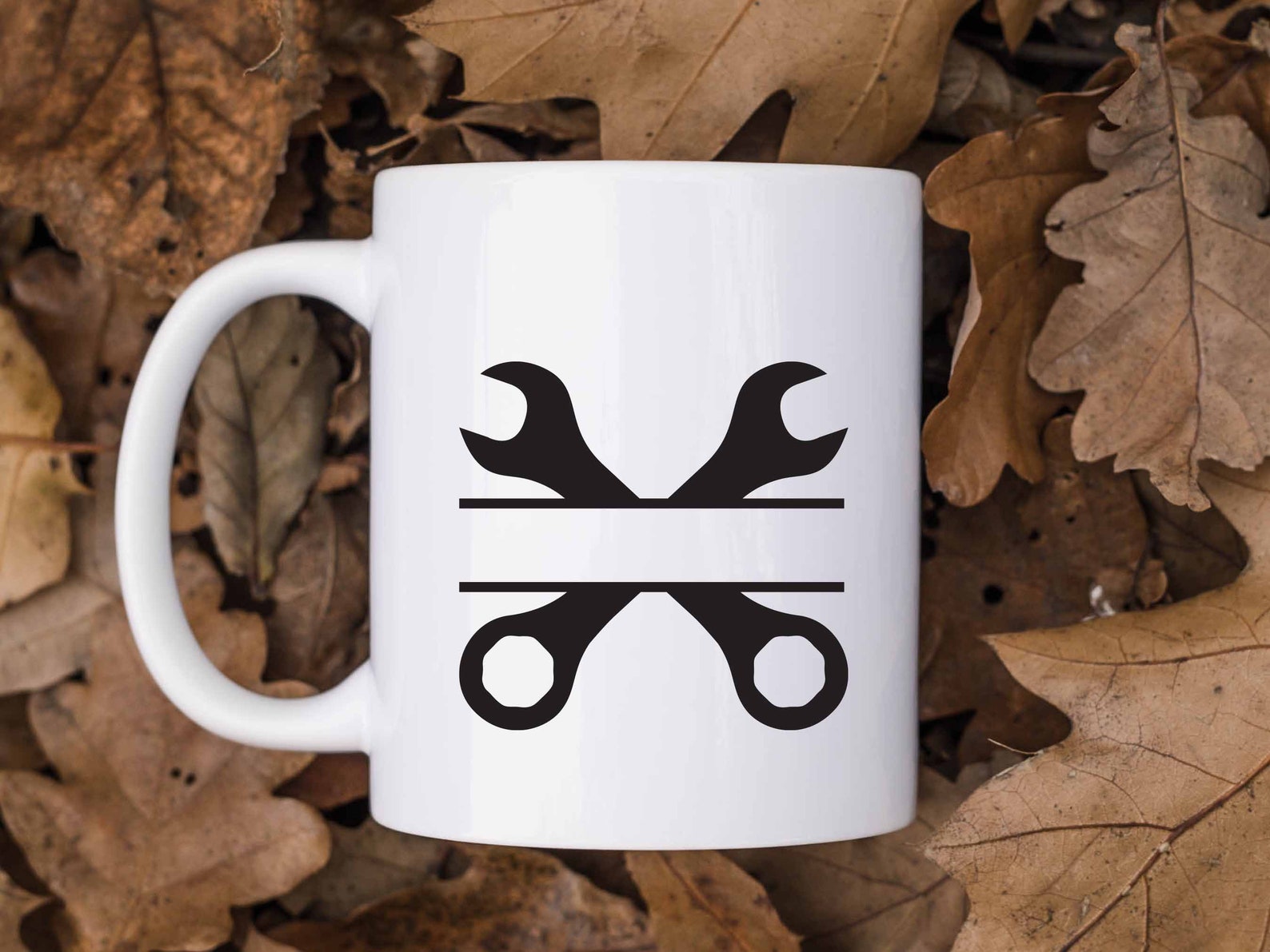 Crossed Wrench Svg, Wrench Monogram Svg, Wrench Split Name Frame Svg ...