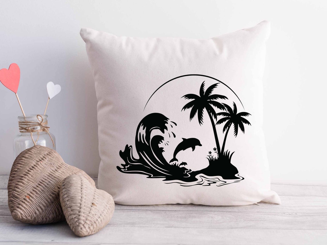 Beach Svg Beach Life Svg Dolphin Beach Svg Dolphin Svg - Etsy