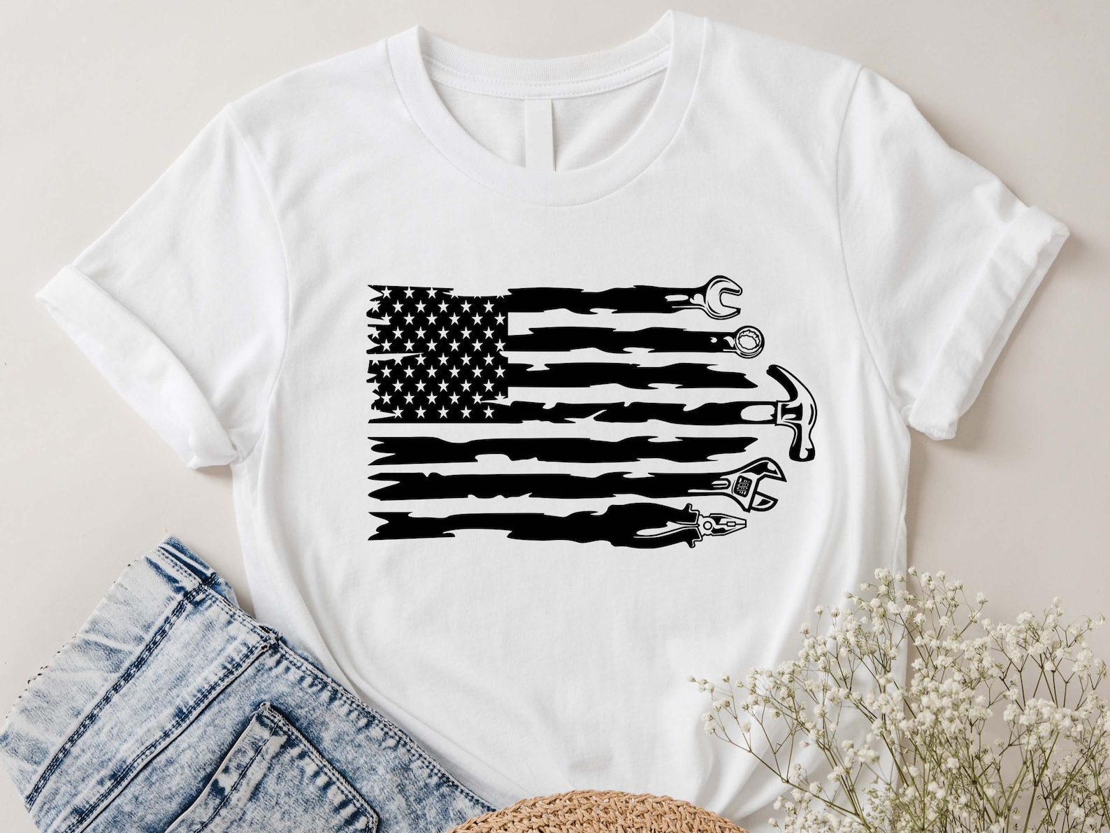 US Flag Tools Svg| Repair Tools SVG| Mechanic SVG| Carpenter Svg ...