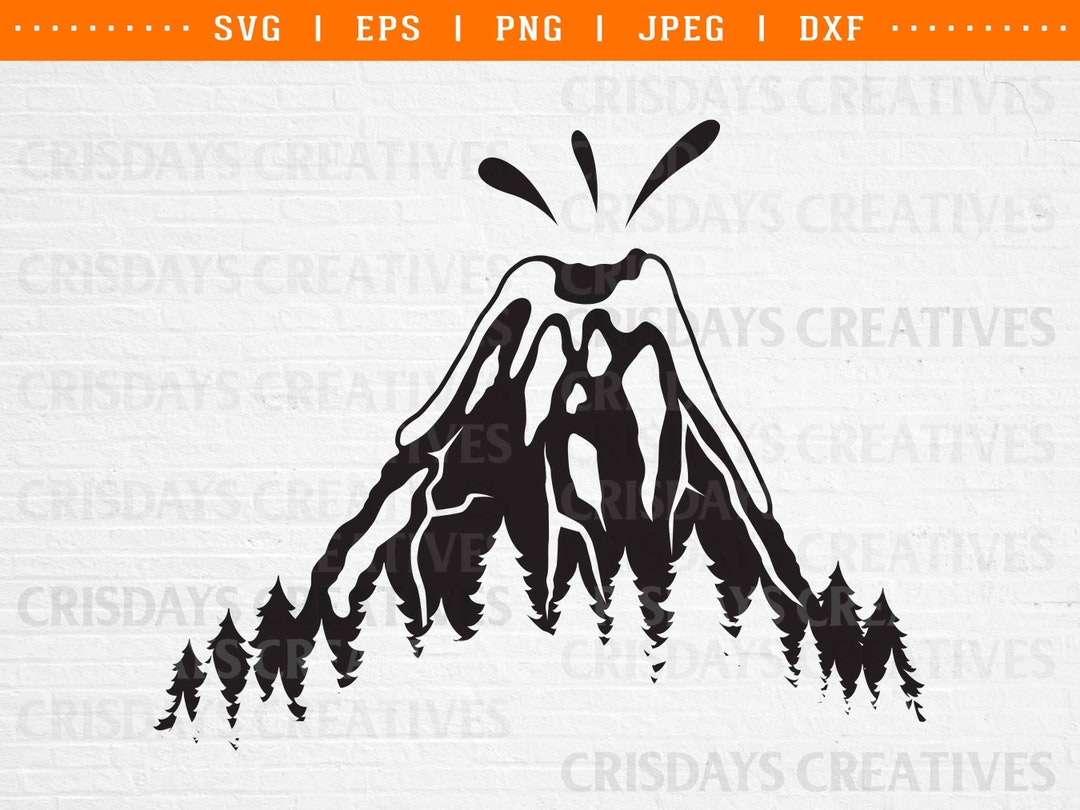 Volcano Svg, Geology Svg, Volcanic Eruption Svg, Svg Files for Cricut ...
