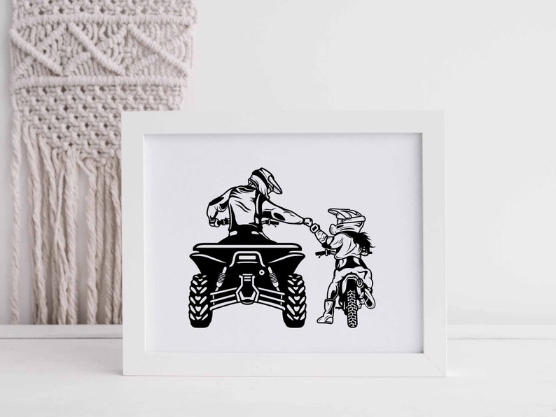 Dad Atv's Svg| ATV Svg| Father and Daughter Svg| Dadlife Kidlife Svg ...