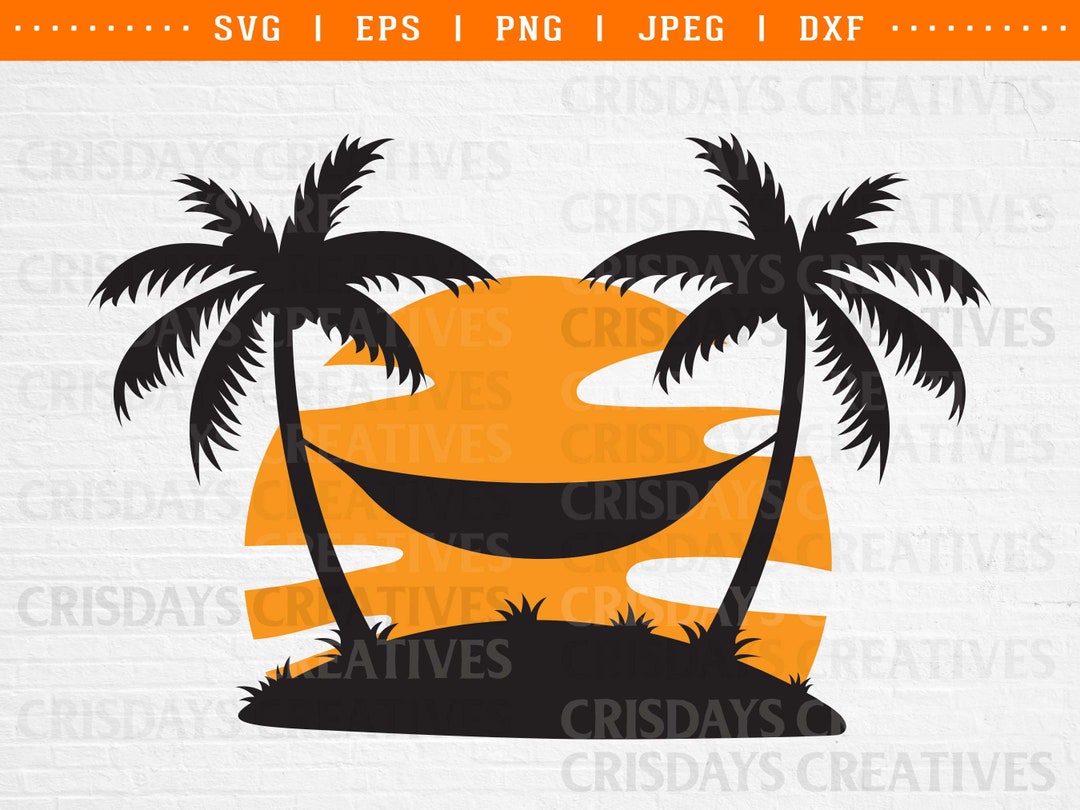 Sunset Svg, Sunset Beach Svg, Tropical Svg, Island Life Svg, Sunset ...