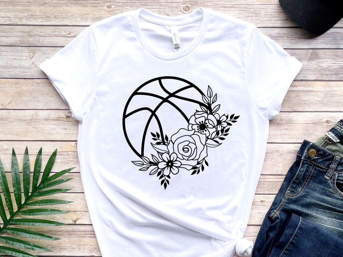 Floral Basketball Svg Basketball Svg Basketball Player Svg | Etsy