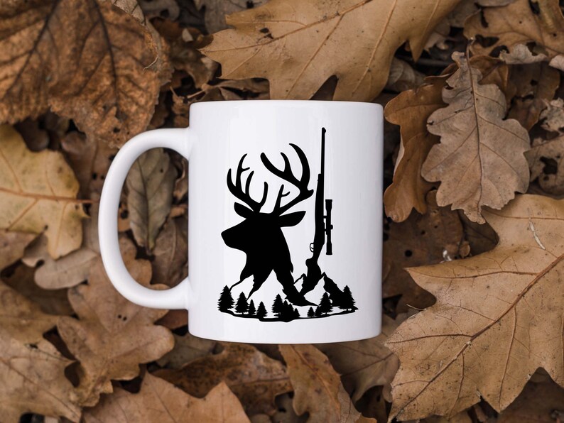 Hunting Deer Svg Deer Hunting Svg Rifle Svg US Deer Head | Etsy