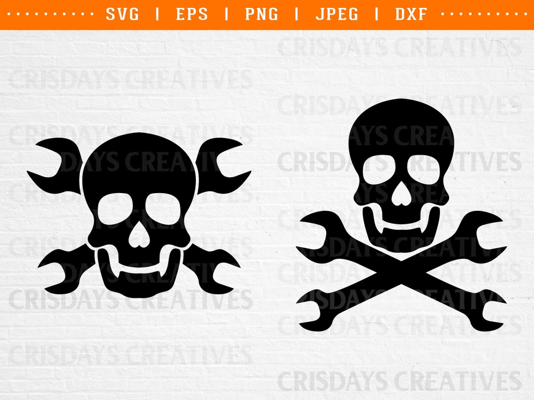 Skull Mechanic Svg || Mechanic Png || Crossed Wrench || Skull Mechanic ...