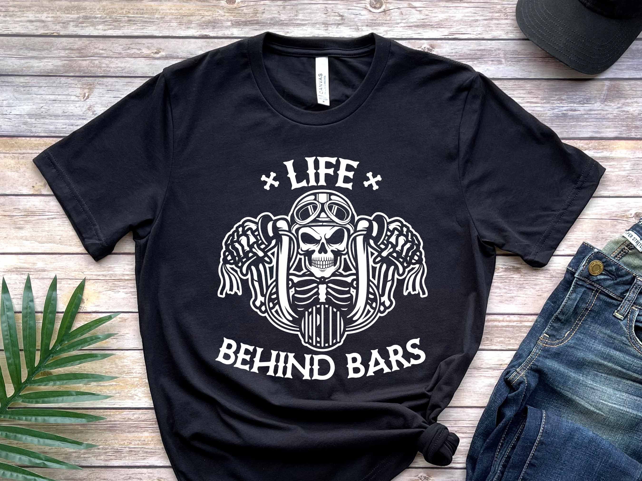 Life Behind Bars Svg Skeleton Motorcycle Rider Svg - Etsy UK