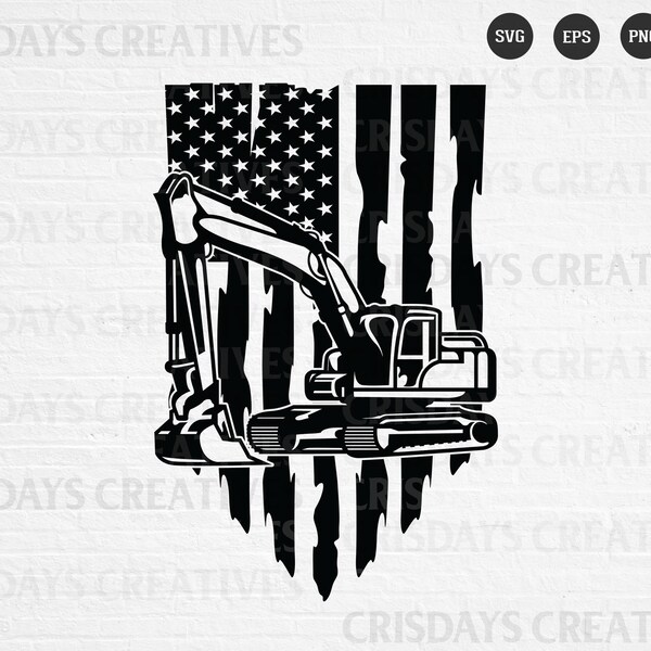 Excavator Svg - Etsy