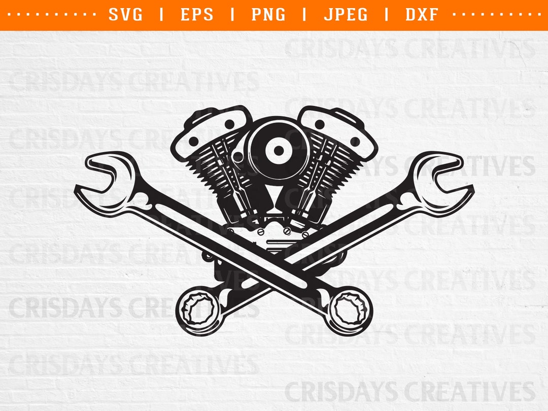 Crossed Wrenches Png, Engine Crossed Wrenches Svg, Mechanic Tools Svg ...