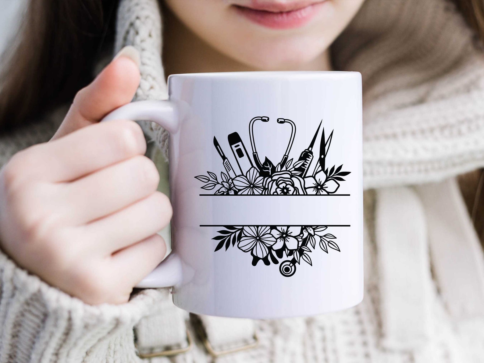 Medical Tools Svg, Nurse Svg, Floral Medical Equipments Svg, Split Name ...