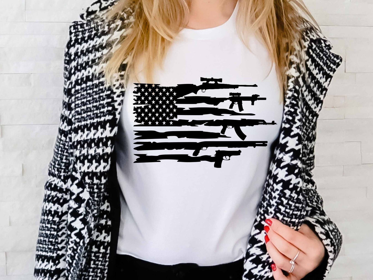 Guns Flag USA Svg Us Flag Guns Svg American Flag With Guns - Etsy