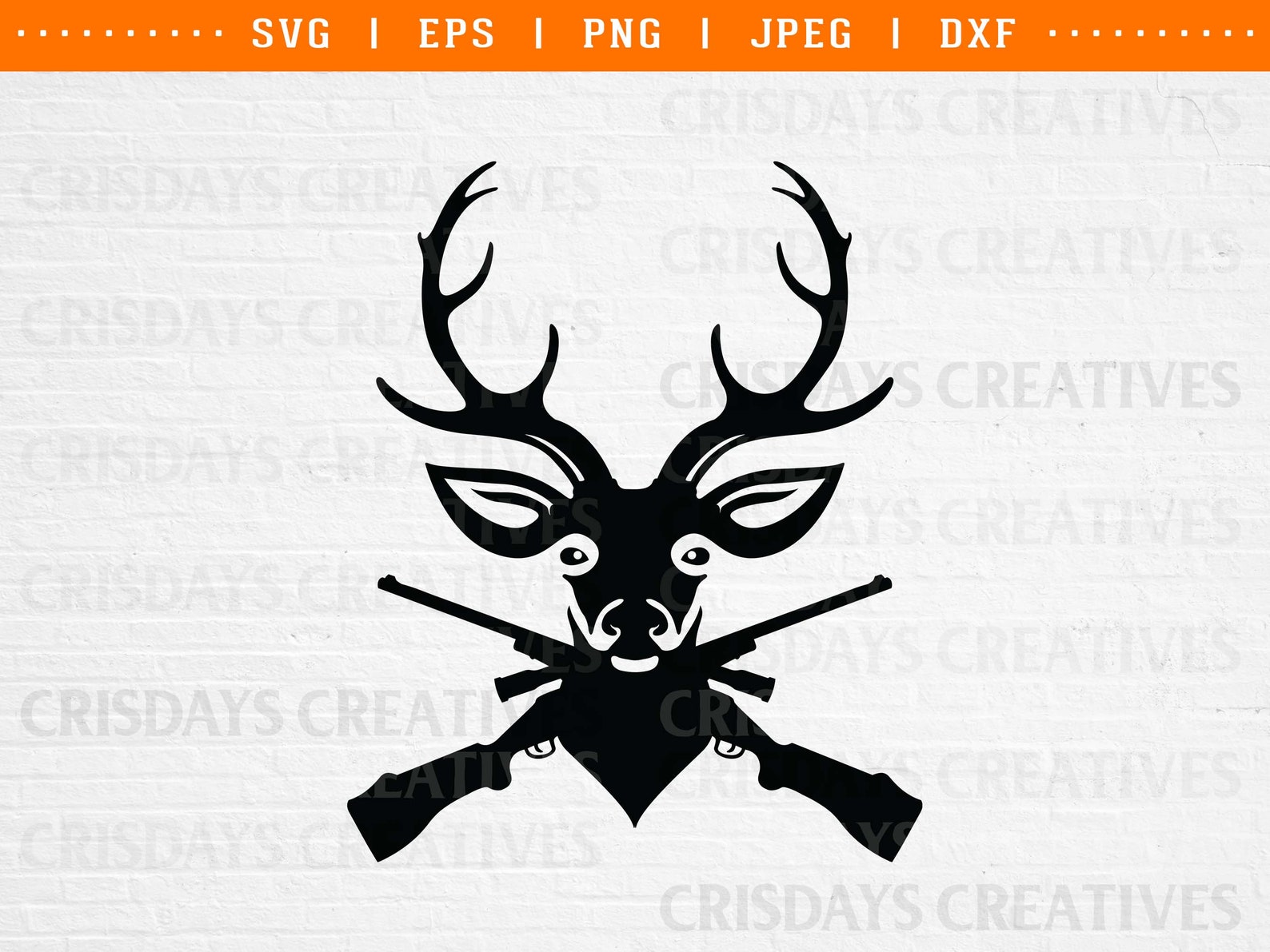 Deer Svg Deer Hunting Svg Rifle Svg US Deer Head Svg Deer - Etsy