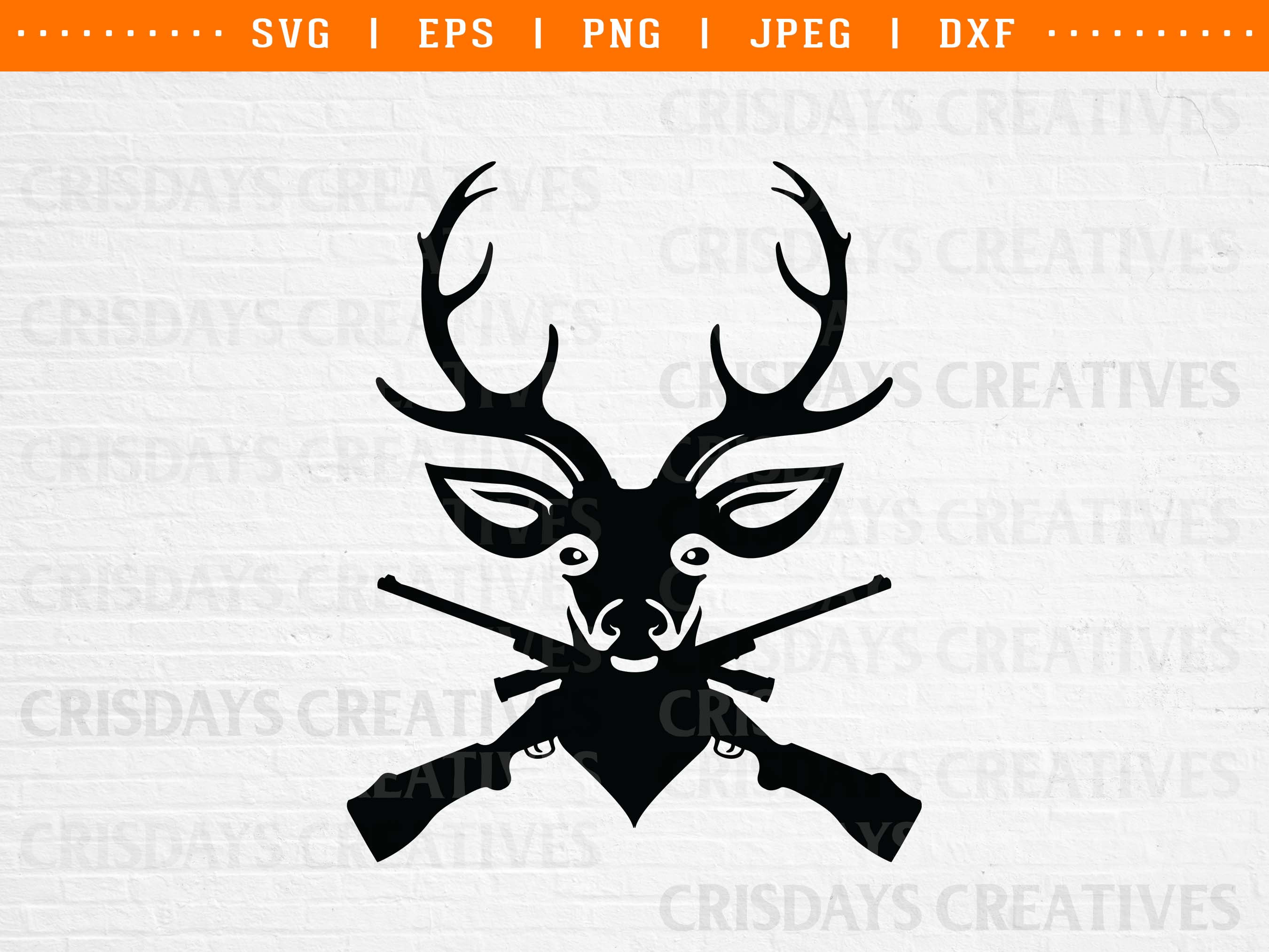 Deer Svg Deer Hunting Svg Rifle Svg US Deer Head Svg Deer - Etsy