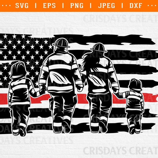 Firefighter Svg - Etsy