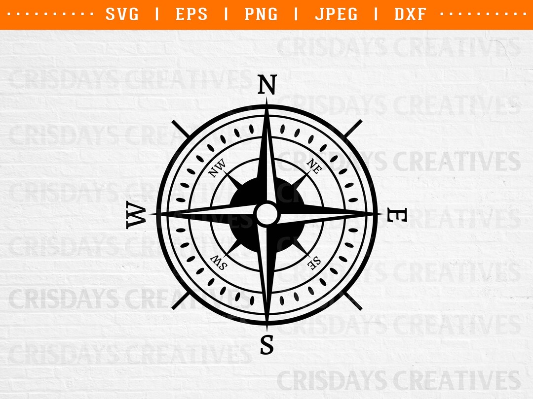 Compass Svg| Compass Direction Svg| Compass Rose Svg| Nautical Compass ...