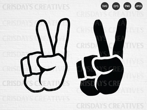 Peace hand Sign Svg Peace Symbol Svg Peace Svg Peace Hand | Etsy