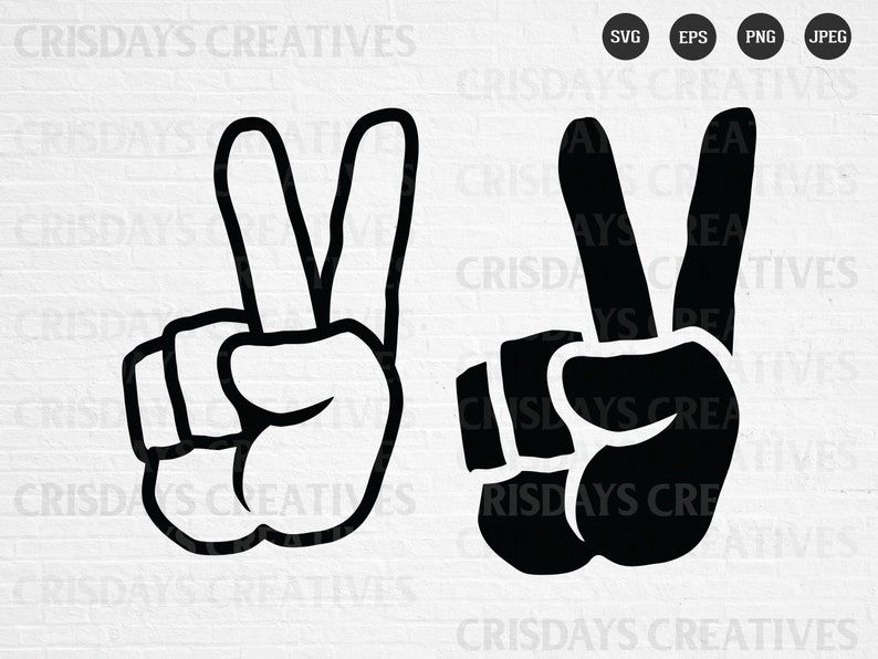 Peace hand Sign Svg Peace Symbol Svg Peace Svg Peace Hand | Etsy