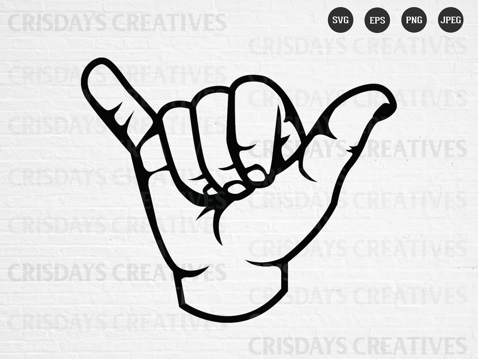 Shaka Hand Sign Svg Shaka Svg Hand Sign Svg Hang Loose Svg - Etsy