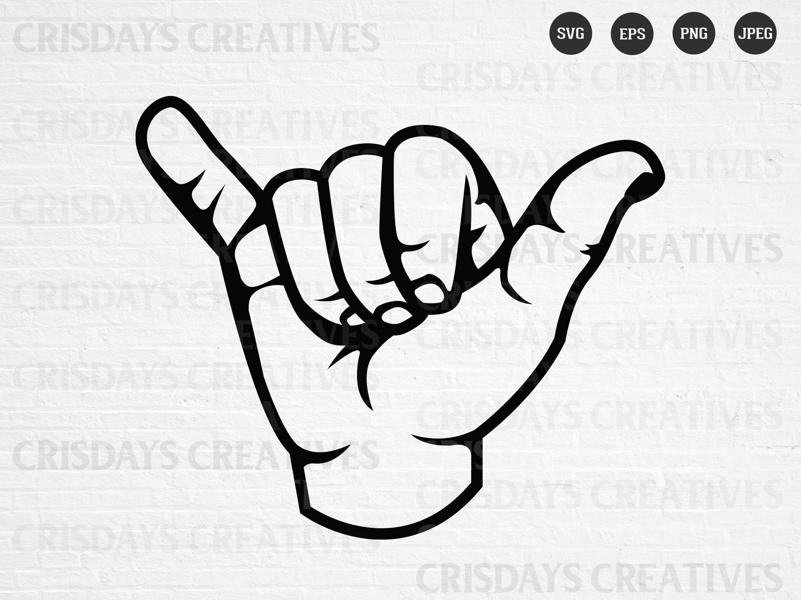 Shaka Hand Sign Svg / Shaka Svg / Hand Sign Svg / Hang Loose - Etsy España