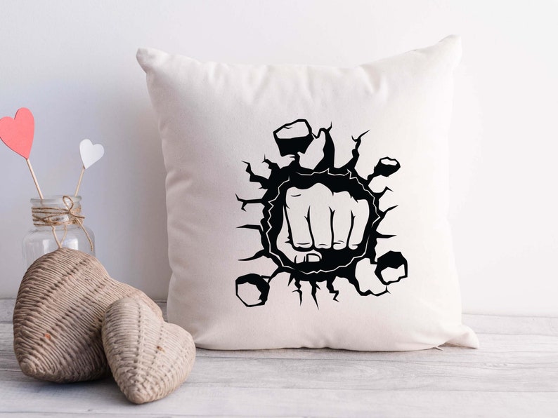 Smash Punch Svg Hand Punch Svg Hand Breaking the Wall Svg - Etsy