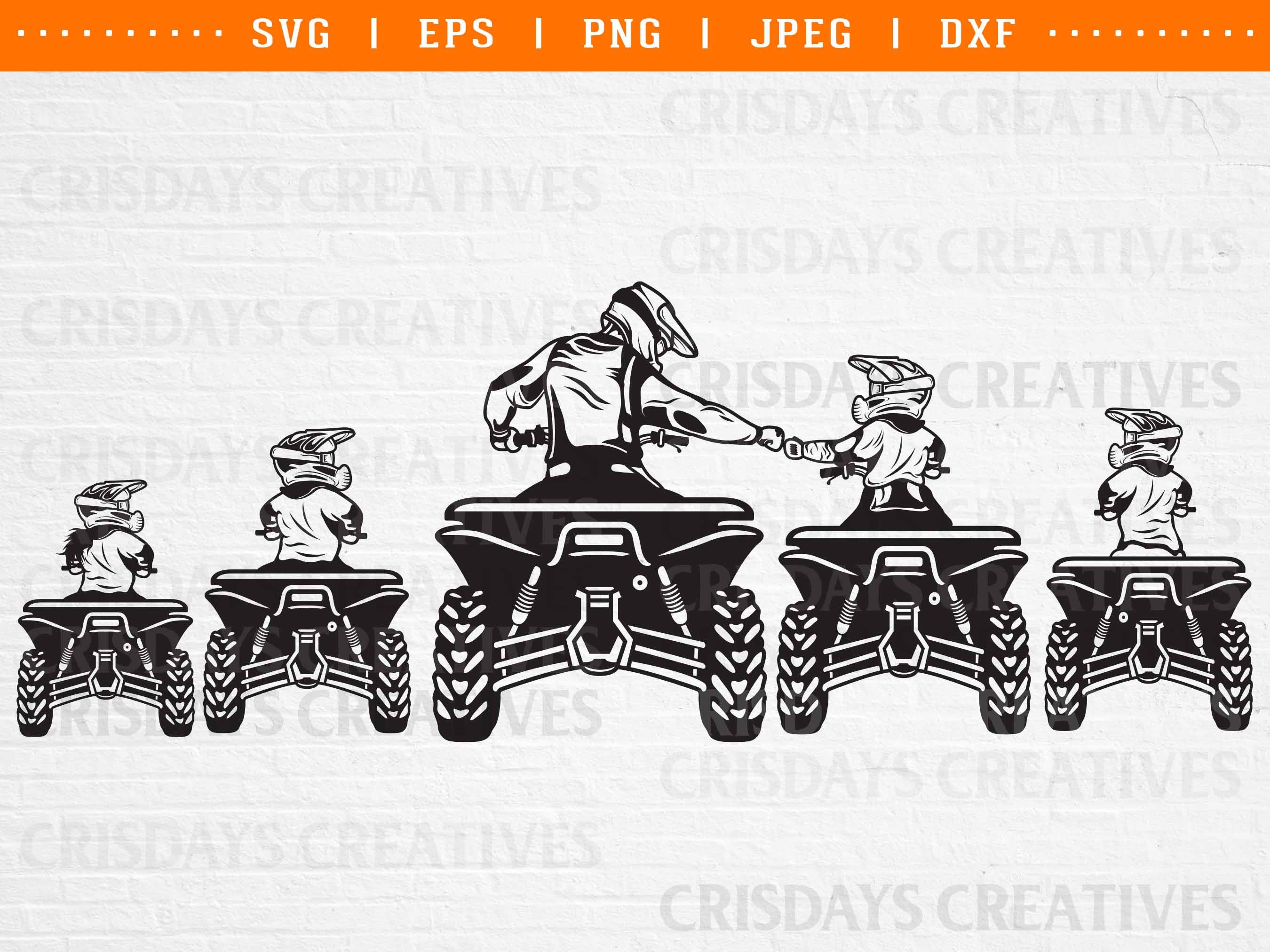 Kids Adventure Svg Kids Atv Svg Dad and Kids Atv Svg - Etsy