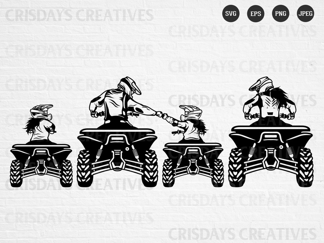 ATV Love Svg| 4 Wheelers SVG| Atv Family Svg| Clipart, Png, Vector, Cut ...