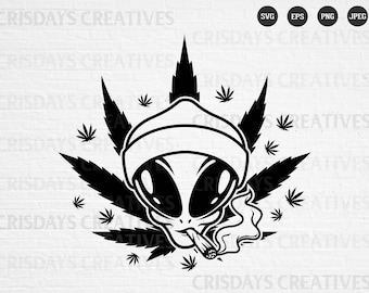 Smoking Weed Vector - Etsy UK