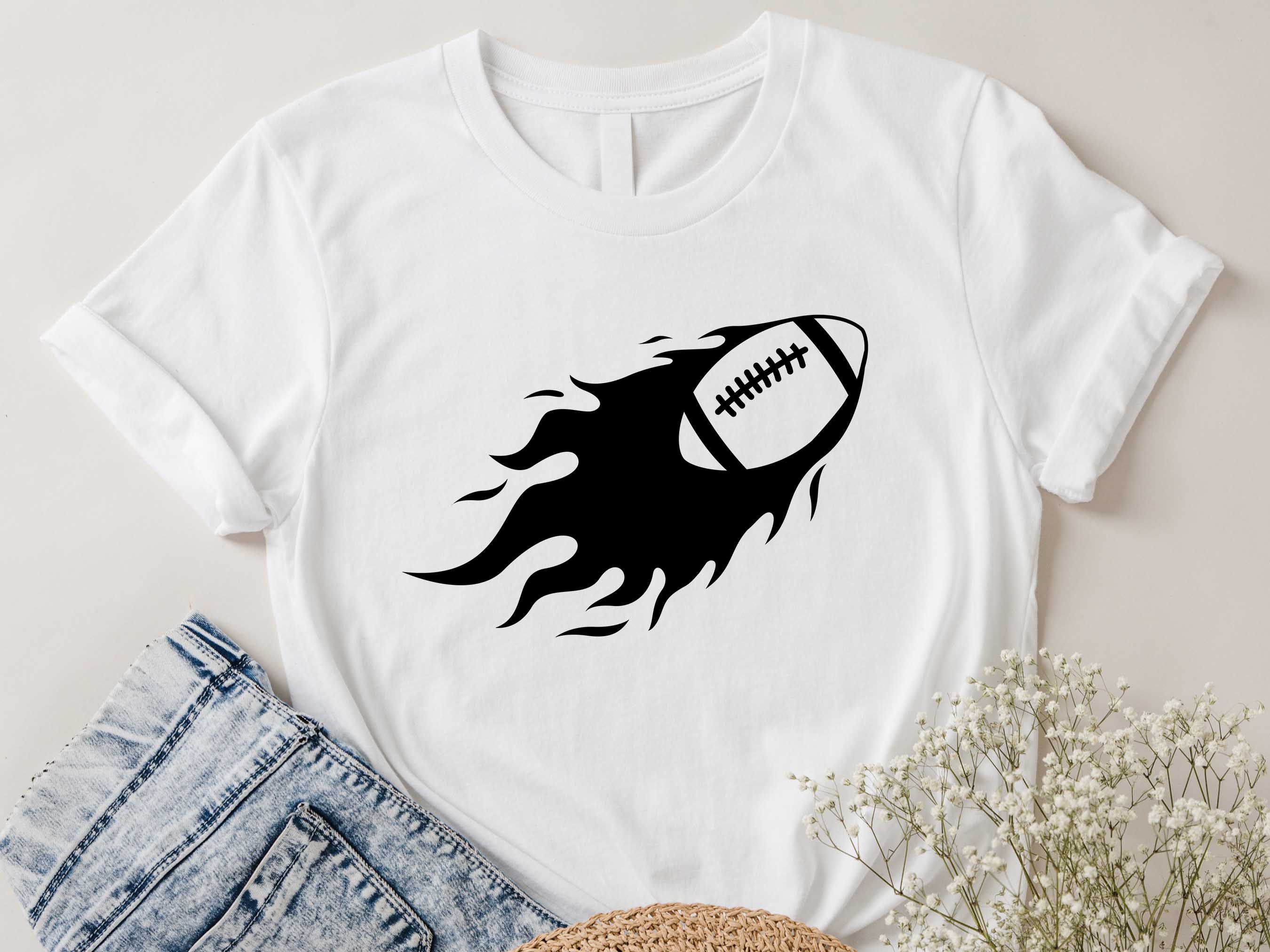 Flaming Football Player Svg Football Svg Flaming Football - Etsy Finland