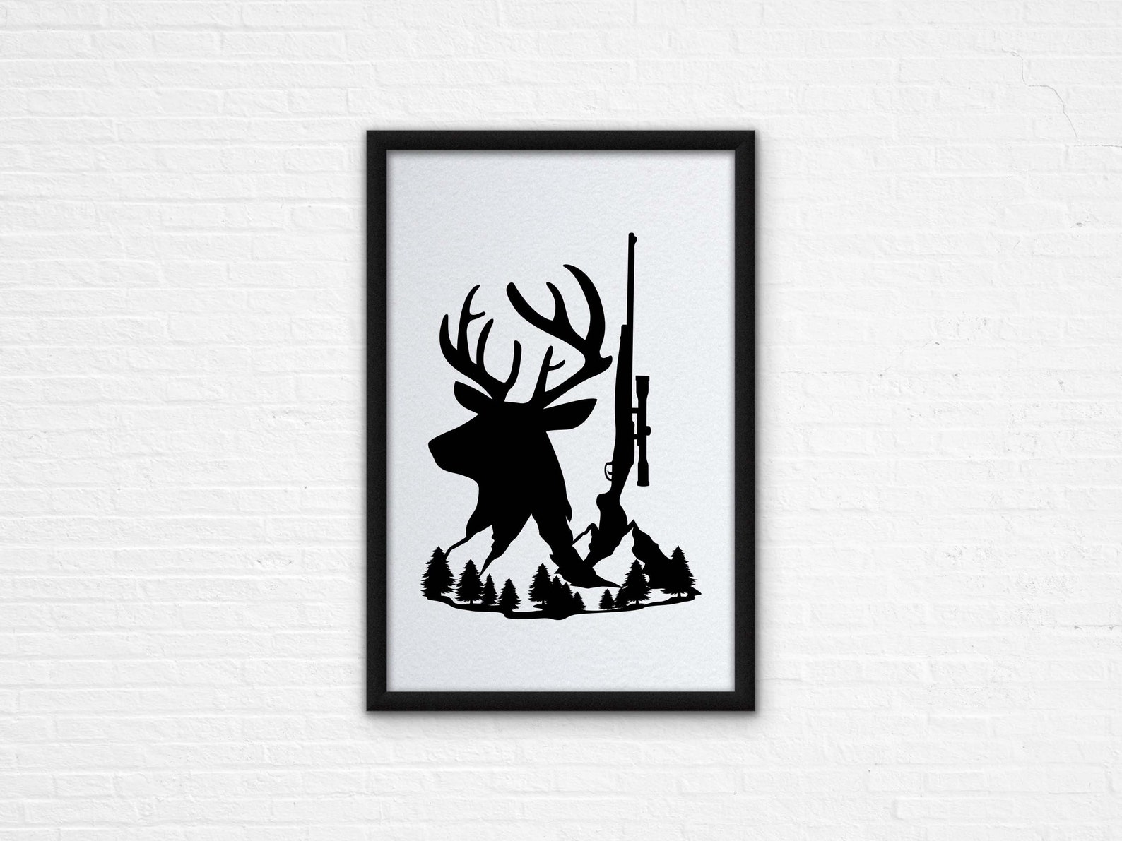 Hunting Deer Svg Deer Hunting Svg Rifle Svg US Deer Head | Etsy