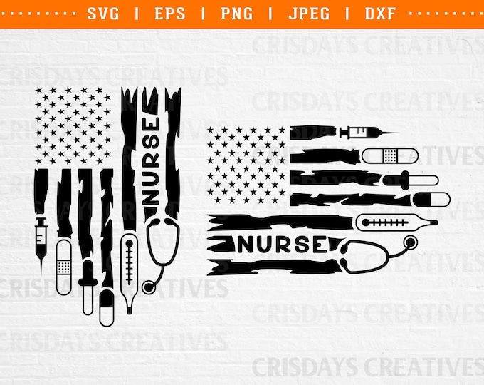 Nurse Thin Line Flag - Etsy