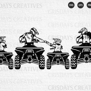Family ATV Svg| ATV Svg| Father, Kid, Mom ATV Svg| Dadlife Kidlife ...