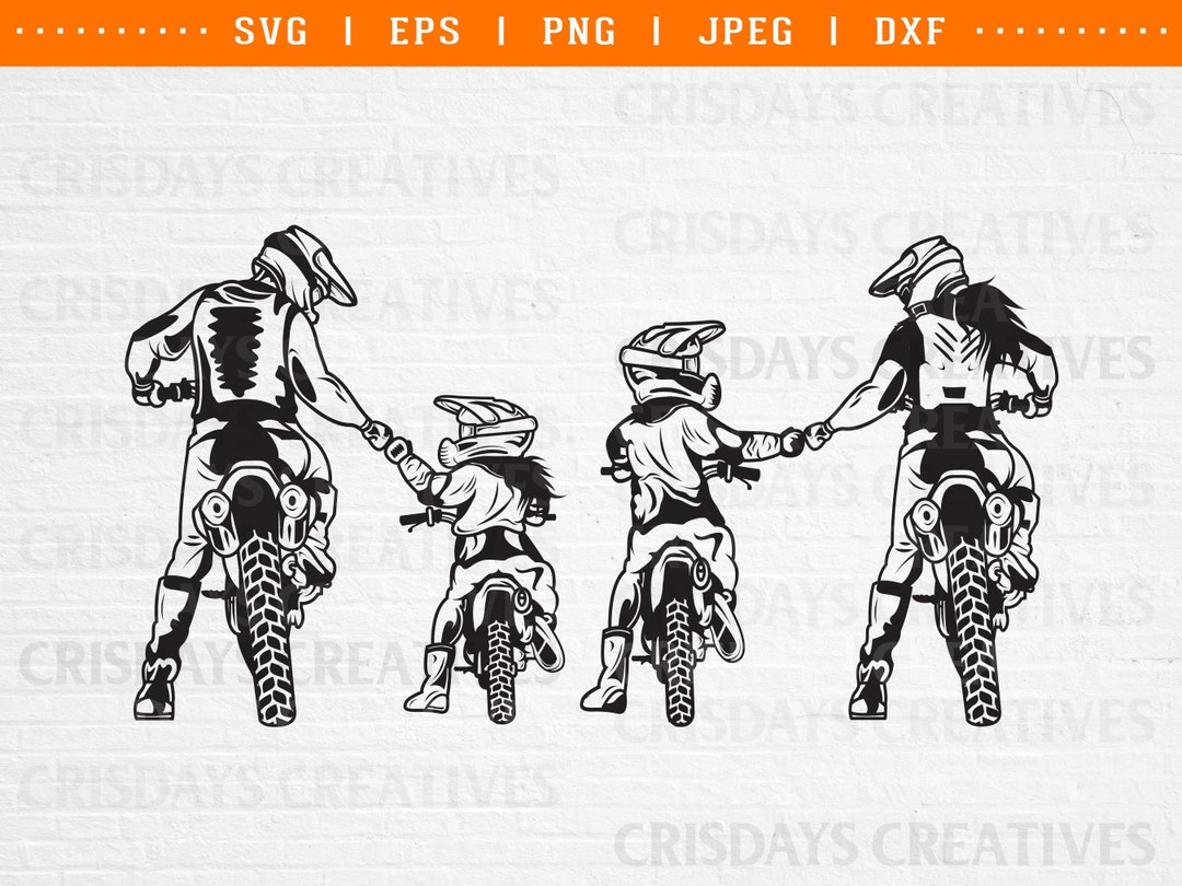 Family Motocross Svg, Dirt Bike Adventures, Family Svg, Dadlife ...