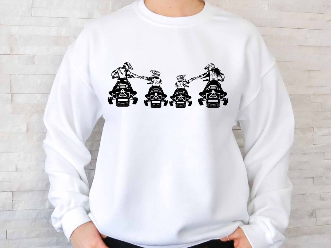 Snowmobile Dad Mom and Kids Svg, Snowmobile Family Svg, Snowmobile Svg ...