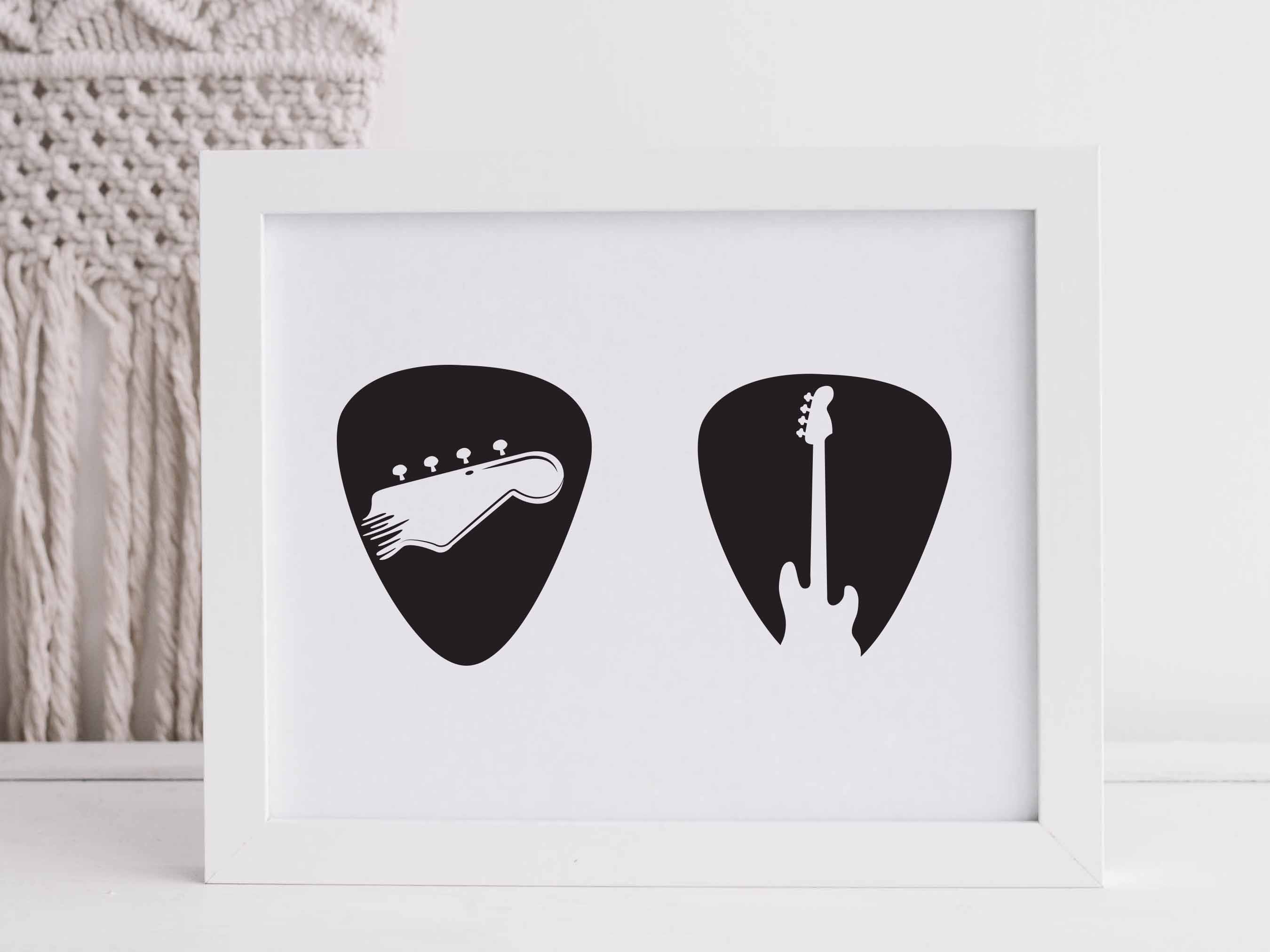 Guitar Pick SVG Guitarist Musical Instrument SVG Plectrum Svg Rock ...