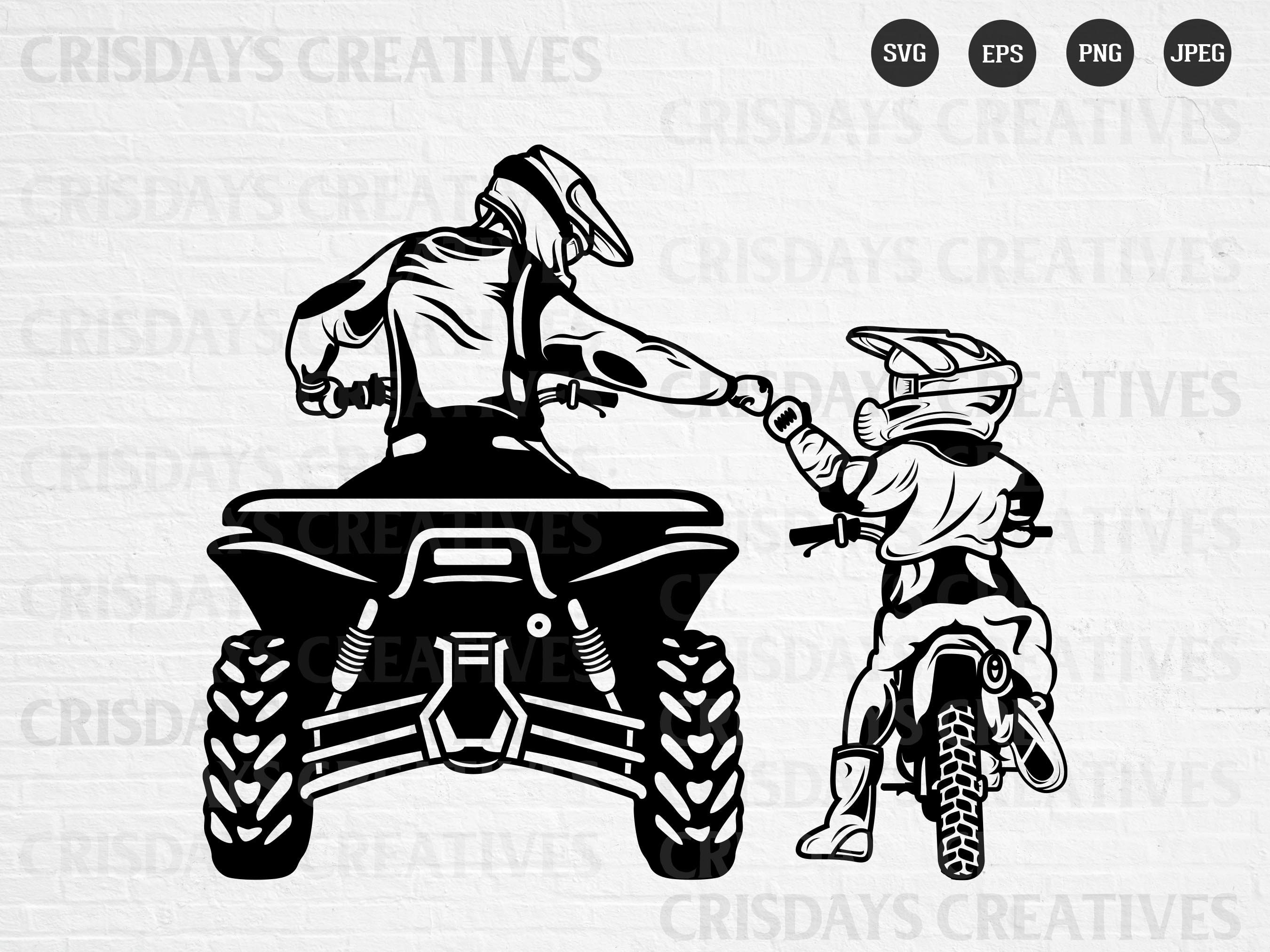 Father and Son Adventures Svg ATV Svg Dad Quad Svg Dadlife - Etsy