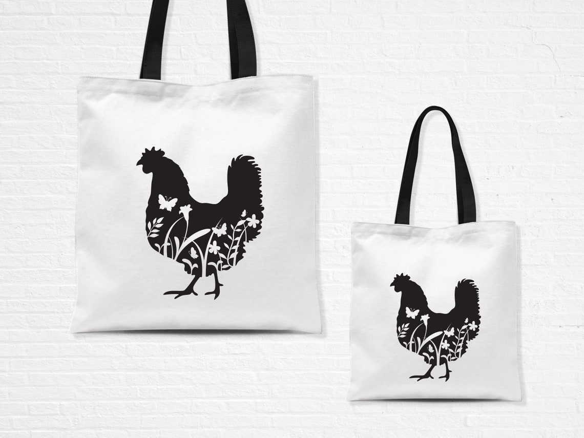 Floral Chicken Svg, Chicken Svg, Hen Svg, Chicken Farm Svg, Flower ...
