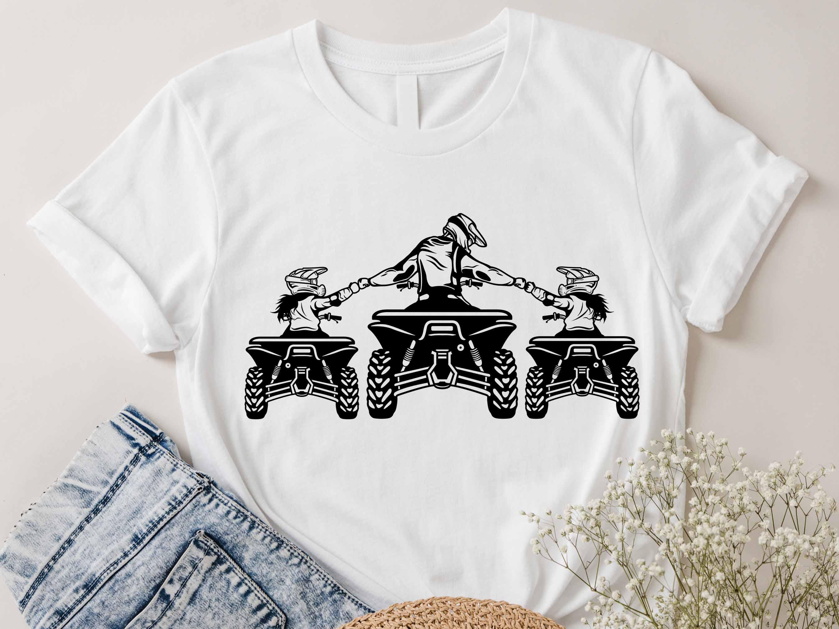 Dad and Daughters ATV Svg, Atv Svg, Dadlife Svg, Dad Life Atv ...