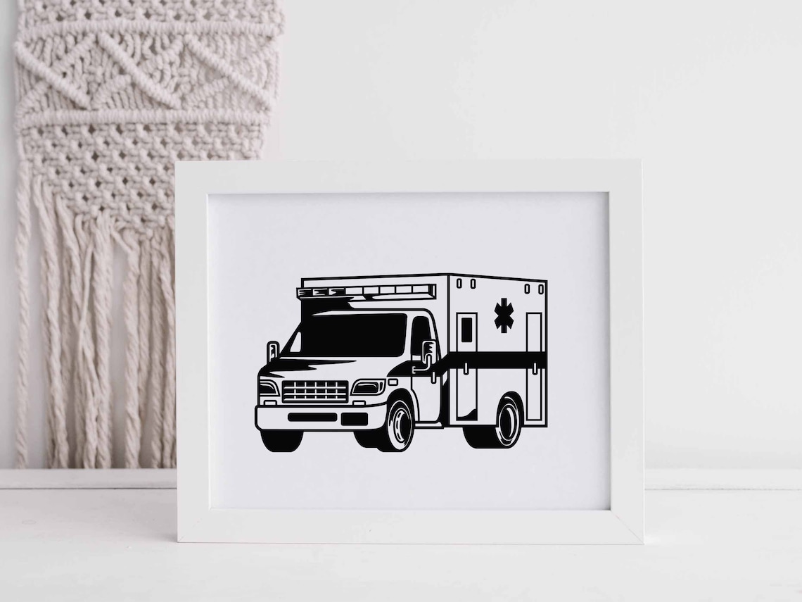 Ambulance Svg Ambulance Png Paramedic Svg Rescue Svg Emt - Etsy