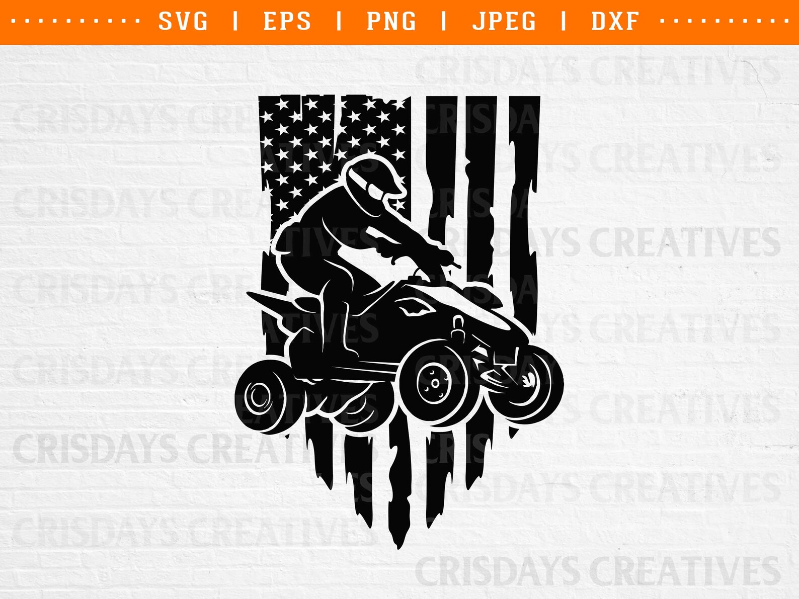 Us Atv Rider Svg Us Flag Atv Svg Usa Flag Atv Atv Owner - Etsy