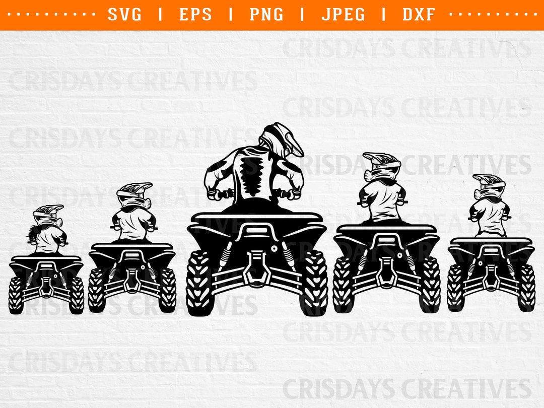 Kids Adventure Svg , Kids Atv Svg, Dad and Kids Atv Svg , Grandpa and ...