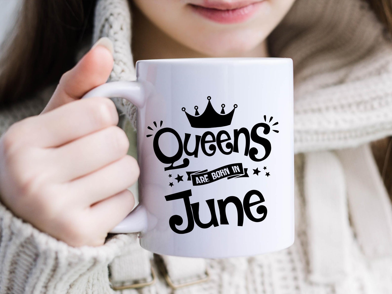 Queens Are Born In June SVG June Queen SVG Birthday Svg | Etsy