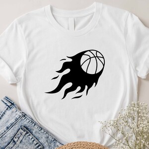 Flaming Basketball Player Svg Basketball Svg Flaming - Etsy