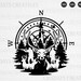 Hunting Deer Svg| Deer Hunting Svg| Hunting Compass Svg| US Deer Head ...