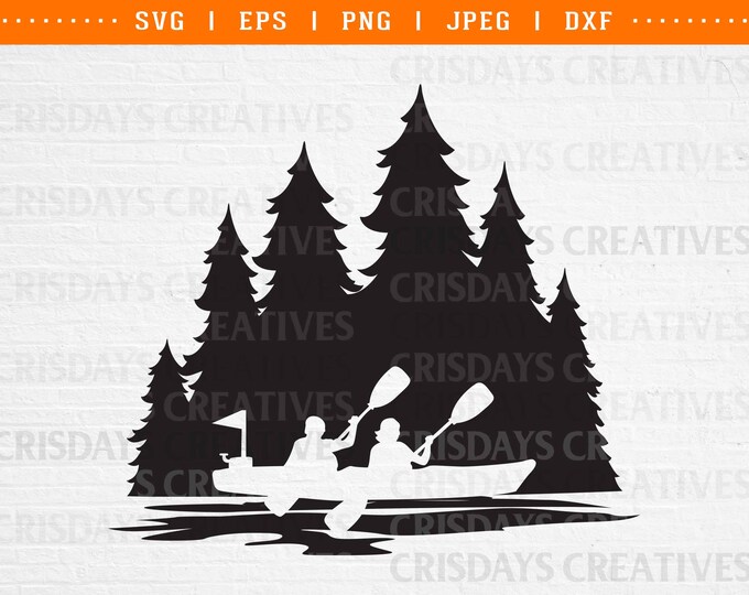 Skeleton Kayaking Svg Png, Canoe Svg, Canoeing Svg, Boat Svg, Boat and ...