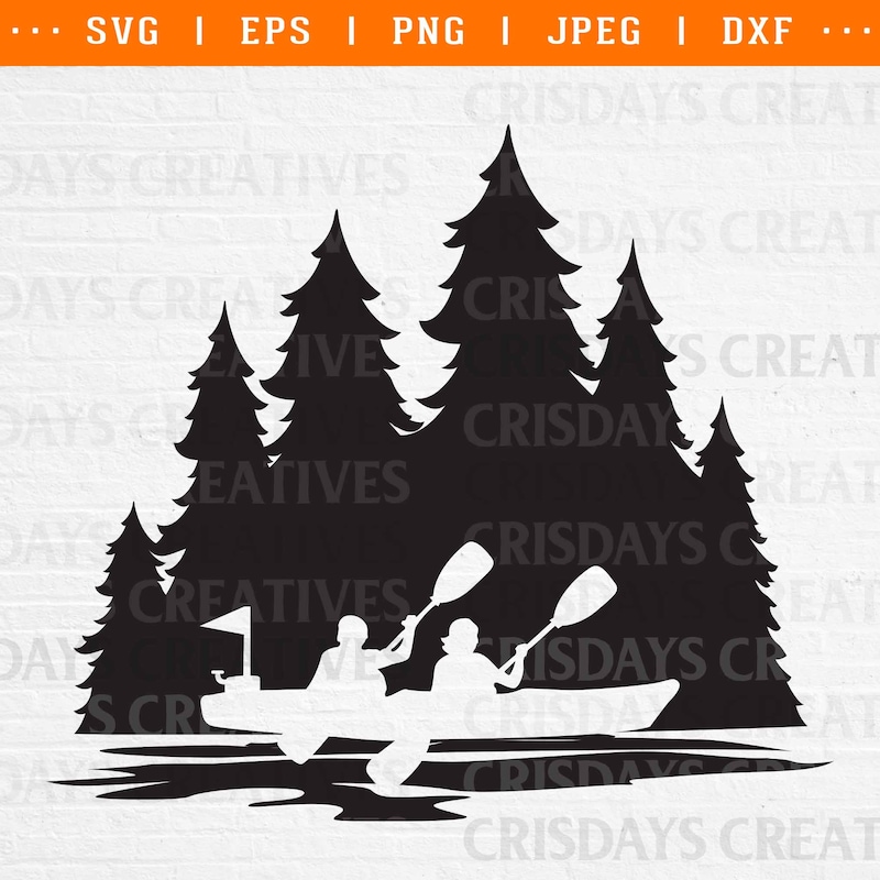 Canoe Svg - Etsy