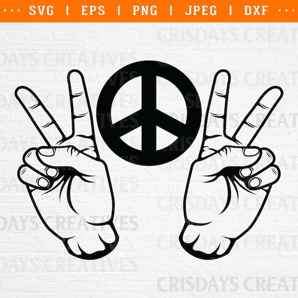 Hand Peace Sign - Etsy